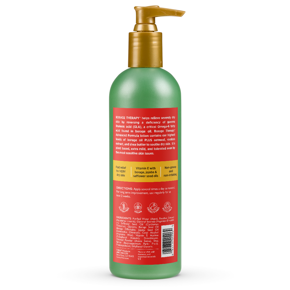 Shikai Products - 8 oz Borage Therapy Lotion - Advanced Formula